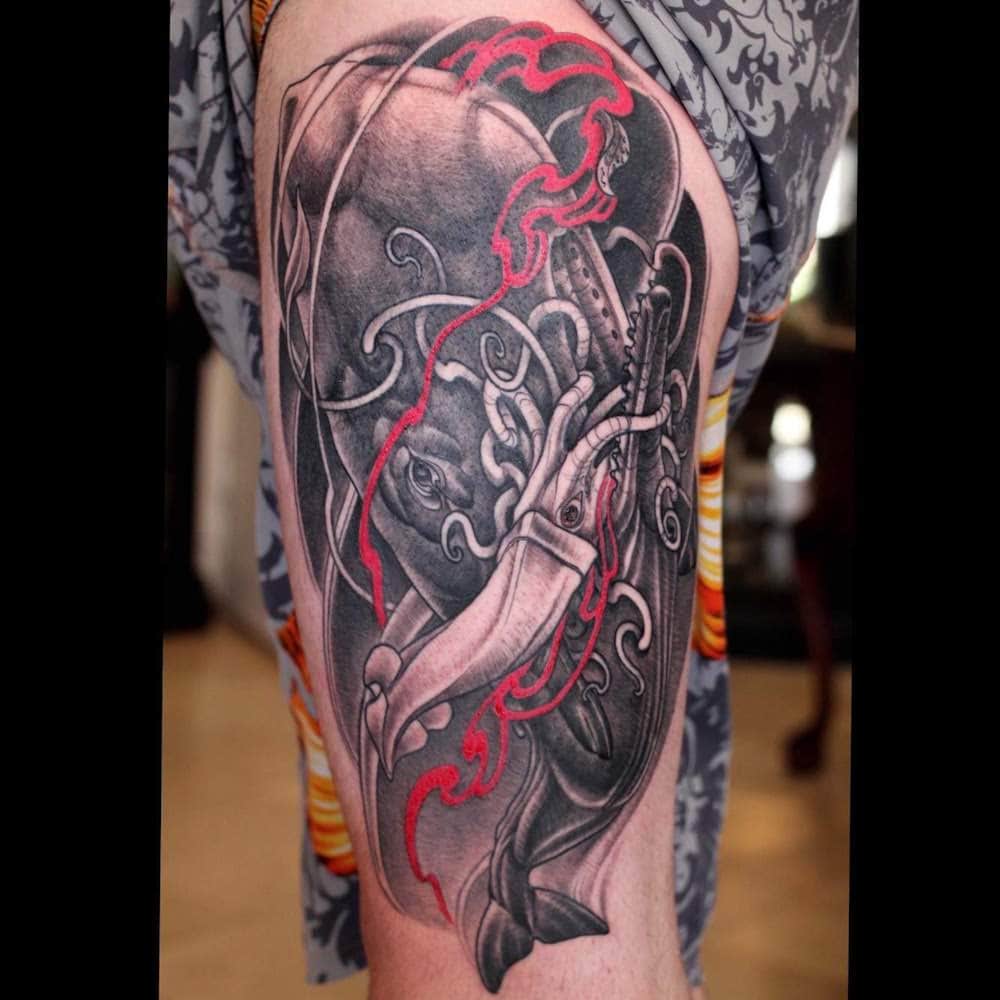 Nathaniel Gann Remington Tattoos